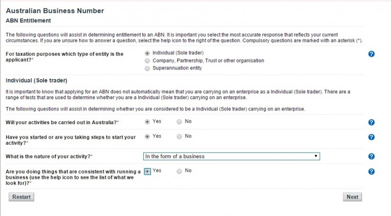 Como tirar o ABN (Australian Business Number) na Australia